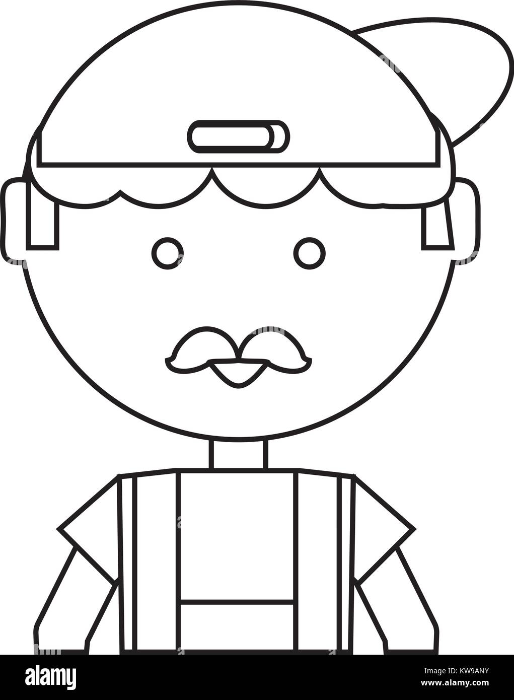 cartoon mechanic man icon Stock Vector Image & Art - Alamy