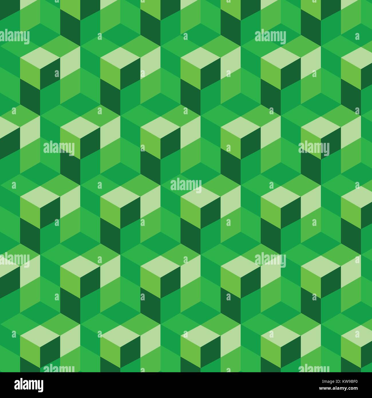 Seamless Abstract Cube Pattern Colorful Design Geometric 3d Vector