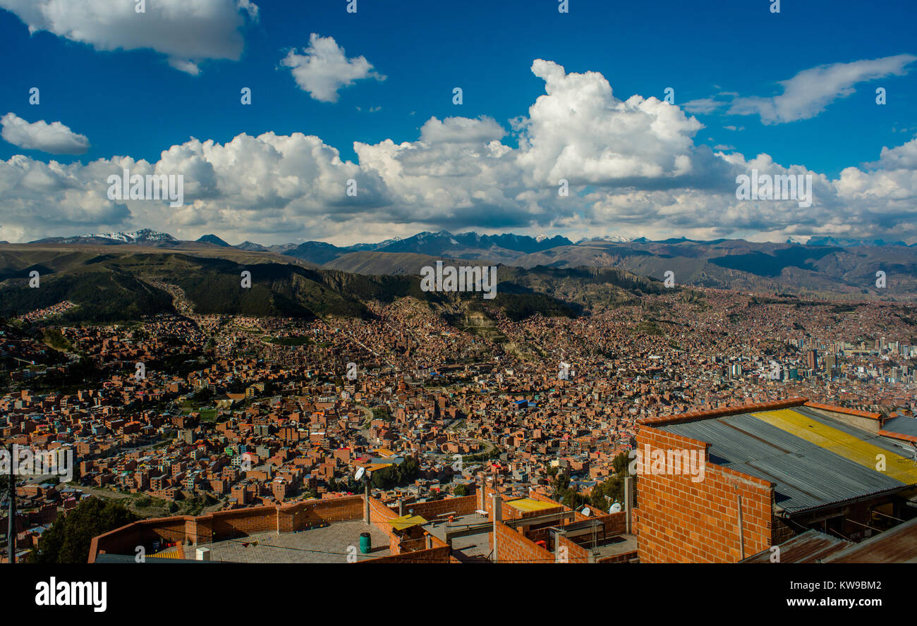 City of La Paz in high altitude Stock Photo - Alamy