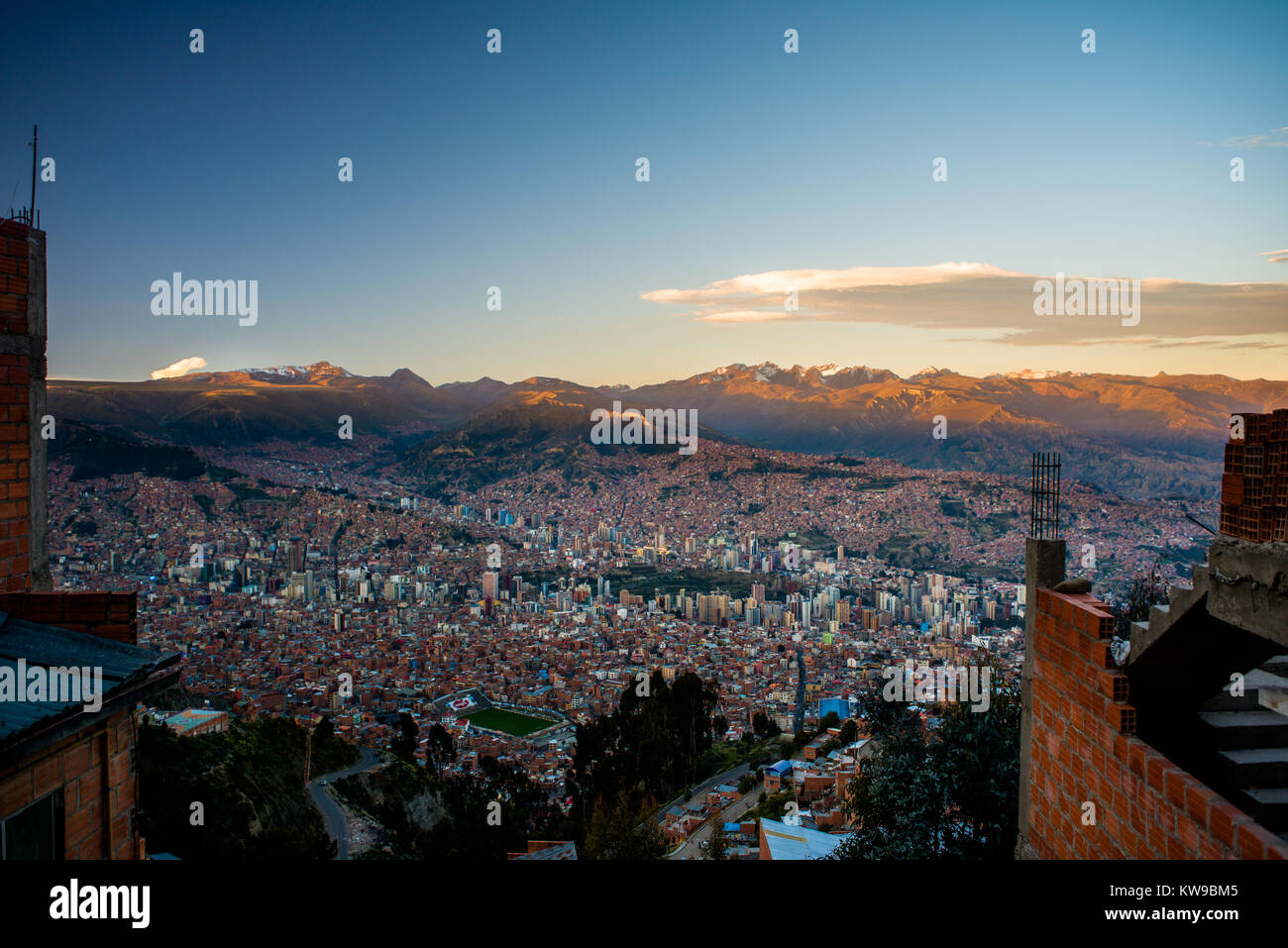 City of La Paz in high altitude Stock Photo - Alamy