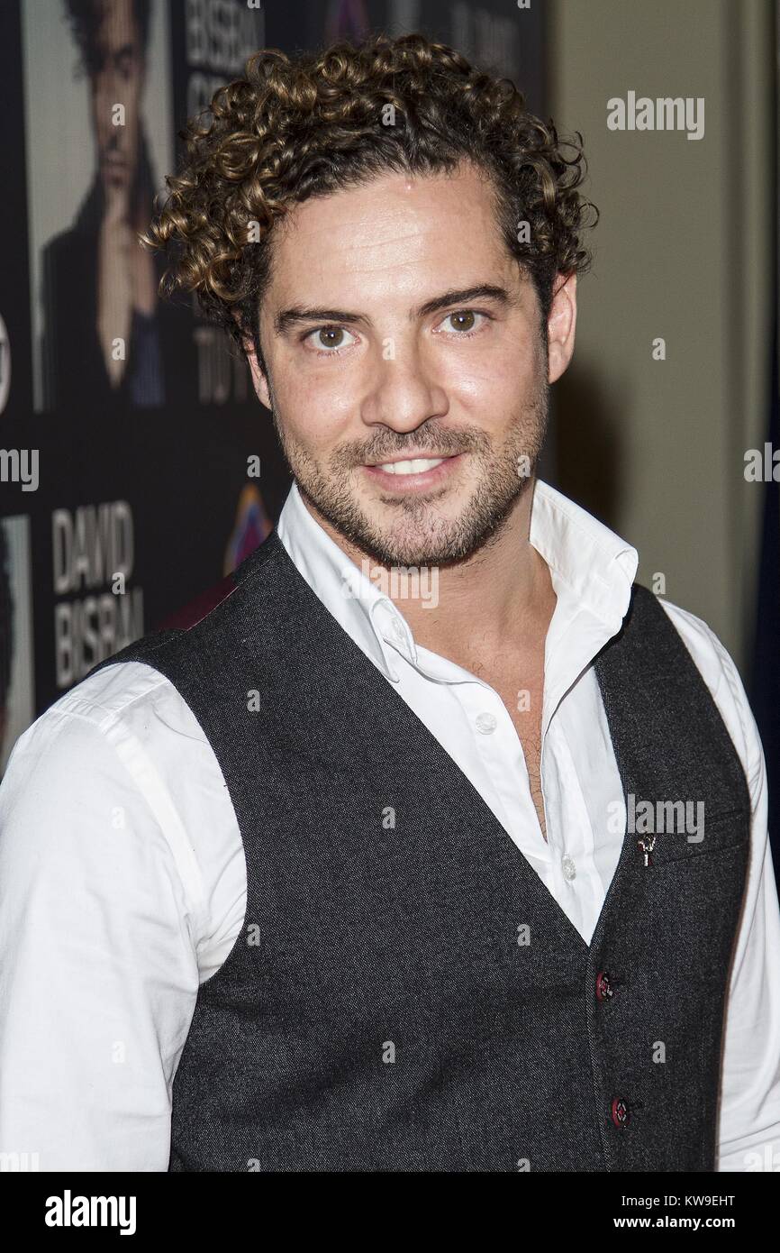 MADRID, SPAIN - JANUARY 23: Spanish singer David Bisbal presents his ...