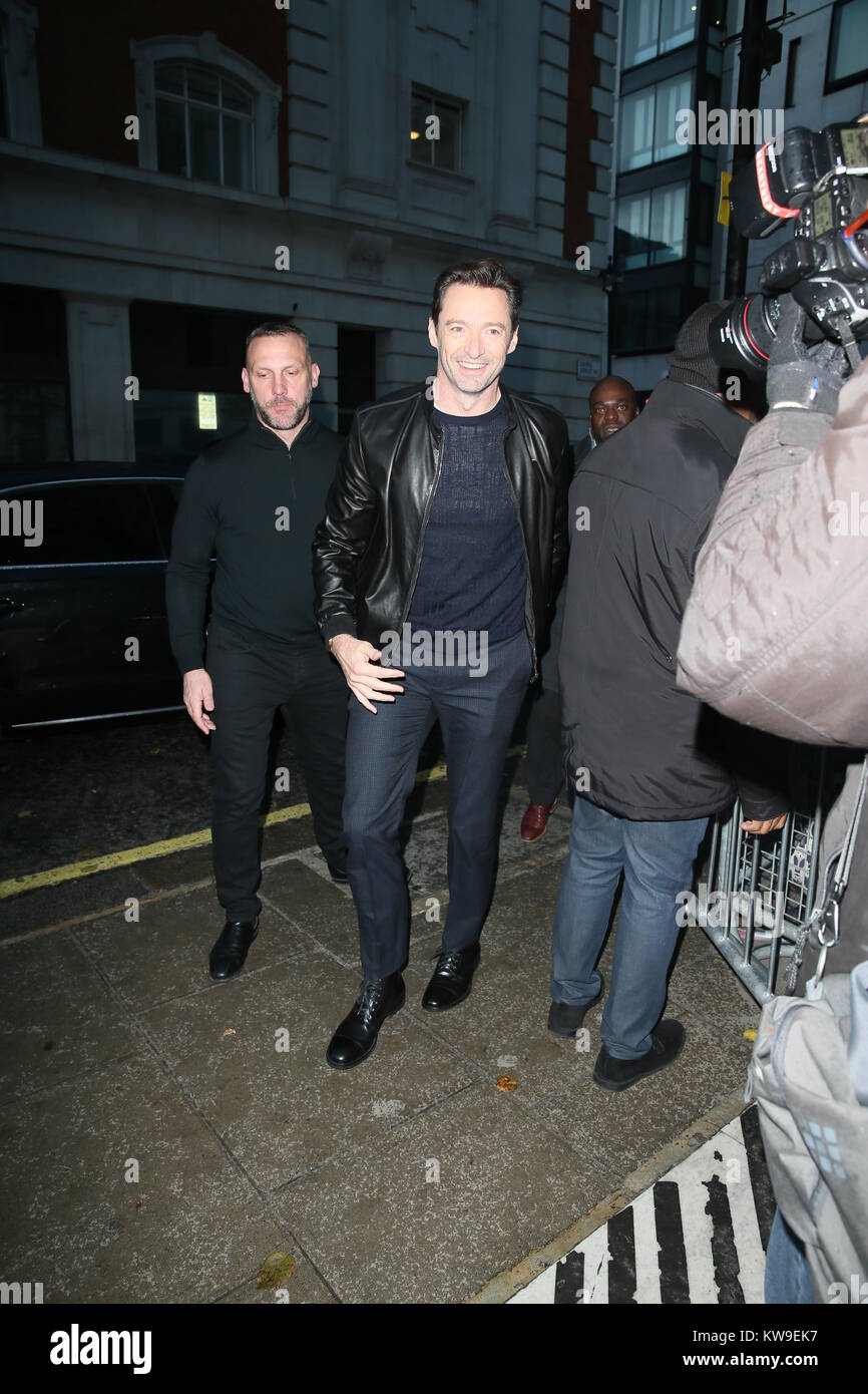 Hugh Jackson seen arriving at Radio 2 Featuring: Hugh Jackman Where ...