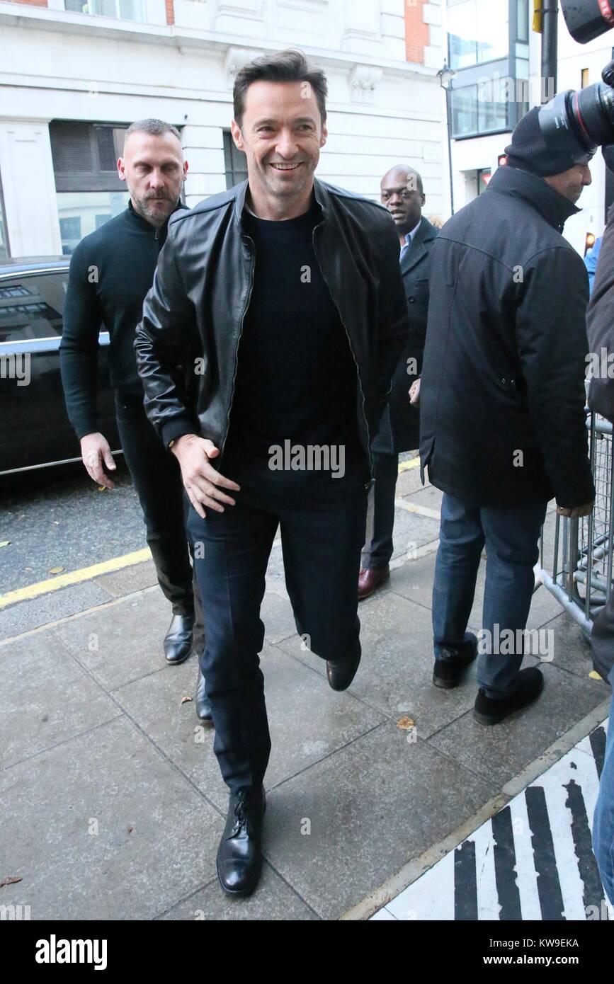 Hugh Jackson seen arriving at Radio 2 Featuring: Hugh Jackman Where ...