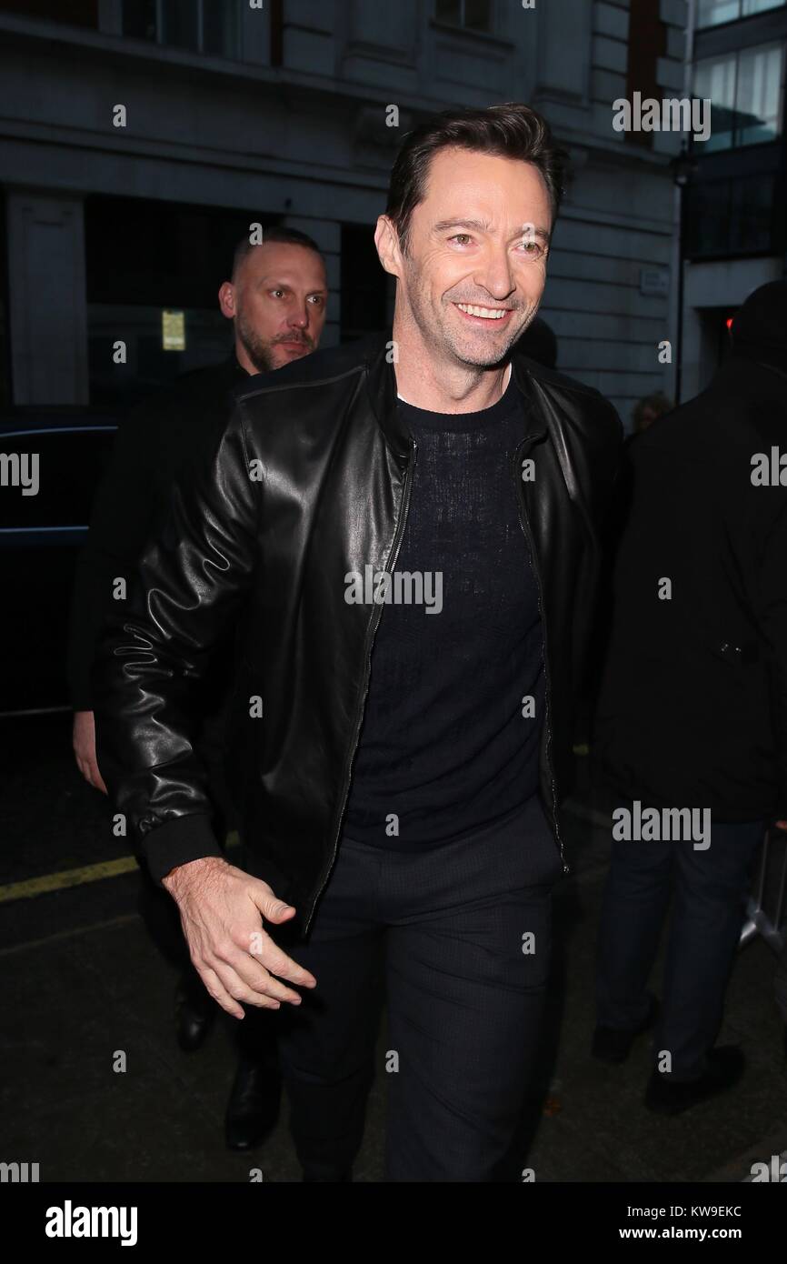 Hugh Jackson seen arriving at Radio 2 Featuring: Hugh Jackman Where ...