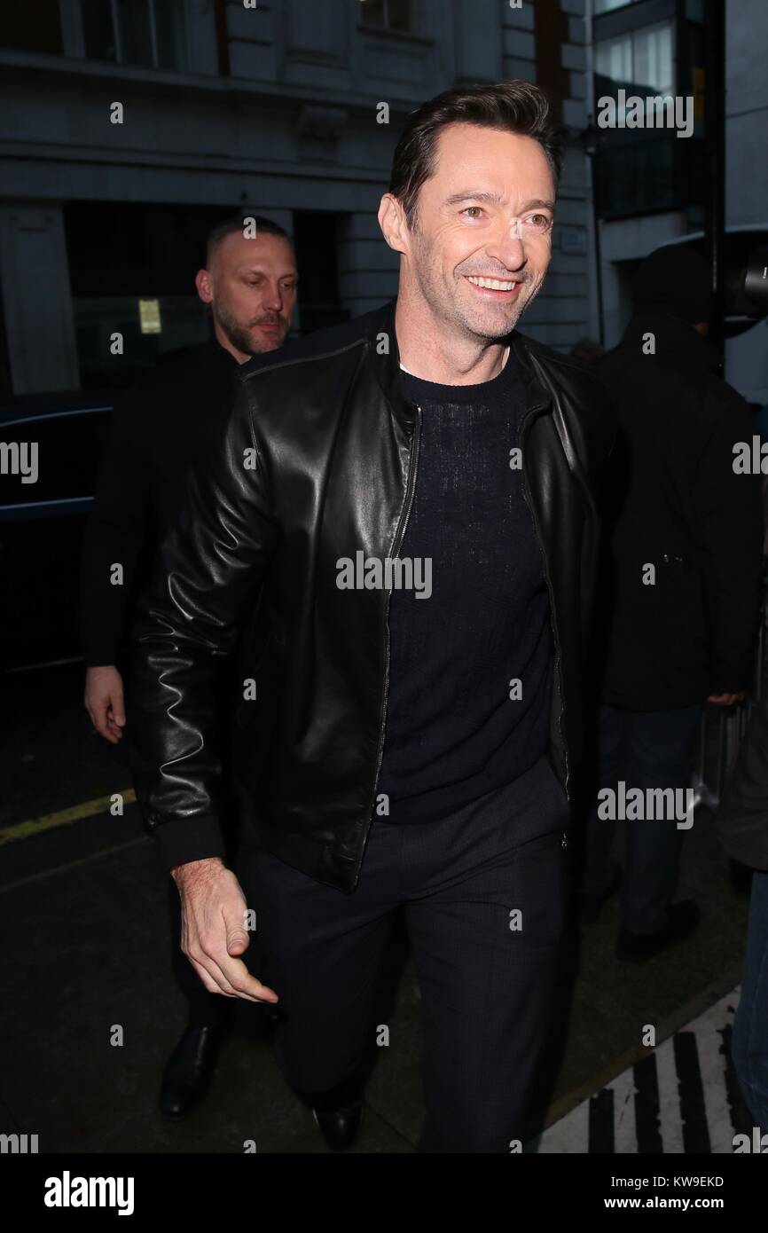 Hugh Jackson seen arriving at Radio 2 Featuring: Hugh Jackman Where ...