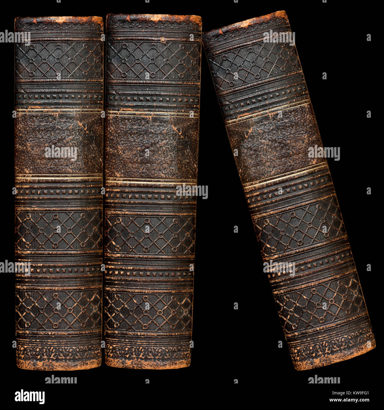 Book spine with gold writing hi-res stock photography and images - Alamy