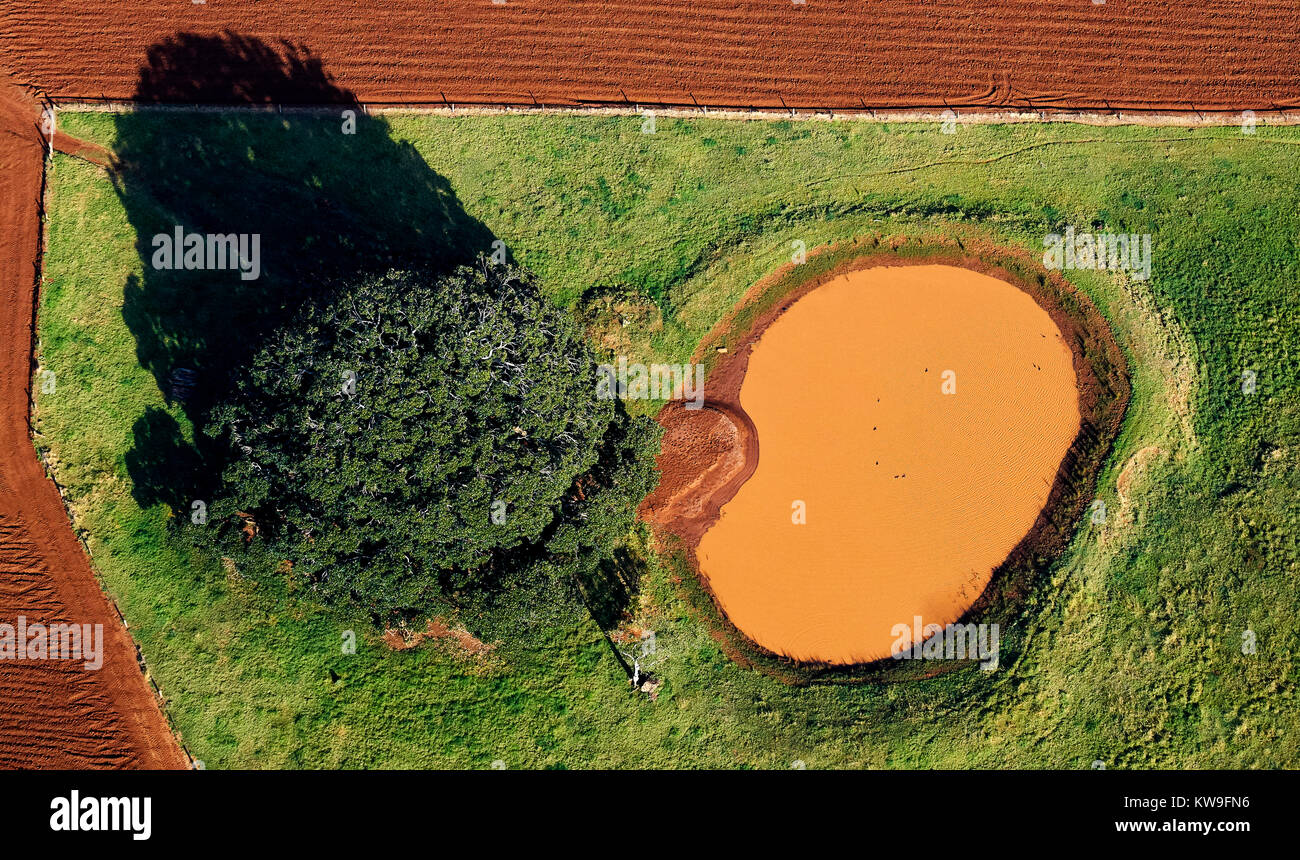 Aerial water hole australia hi-res stock photography and images - Alamy