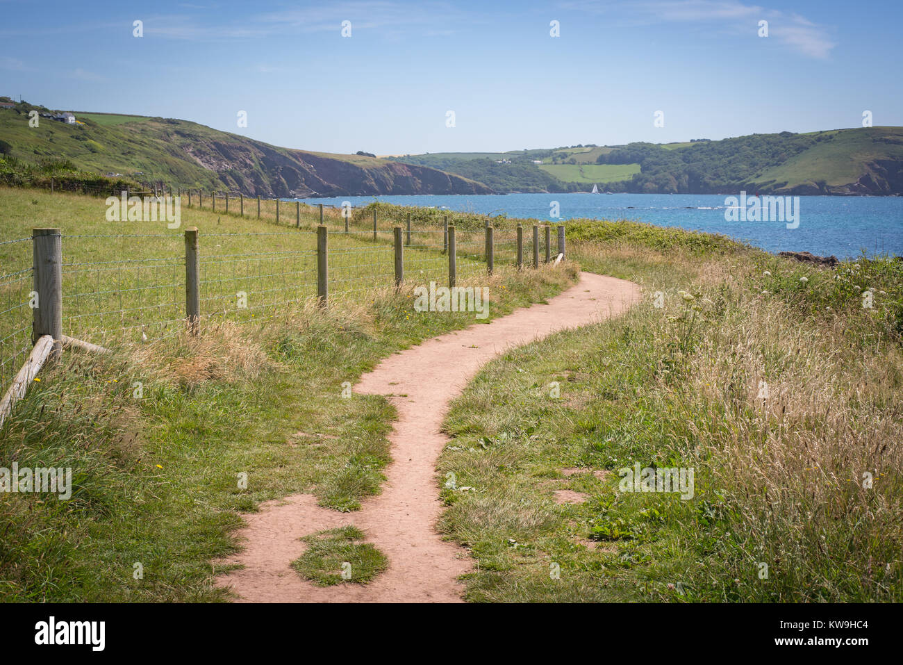 South West coastal path Stock Photo - Alamy