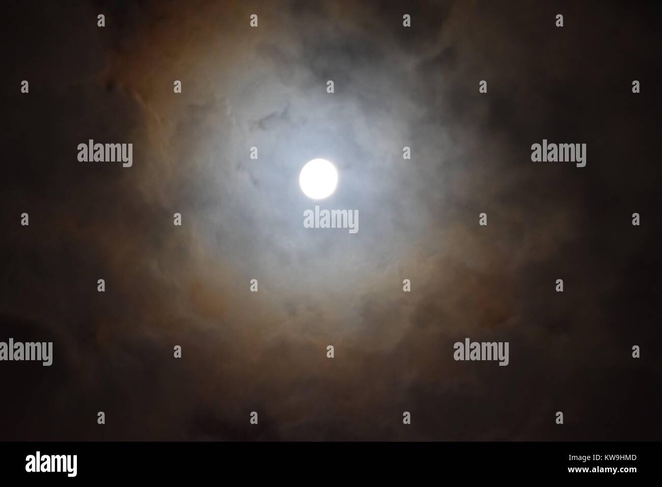 bright and mysterious moon by night Stock Photo - Alamy