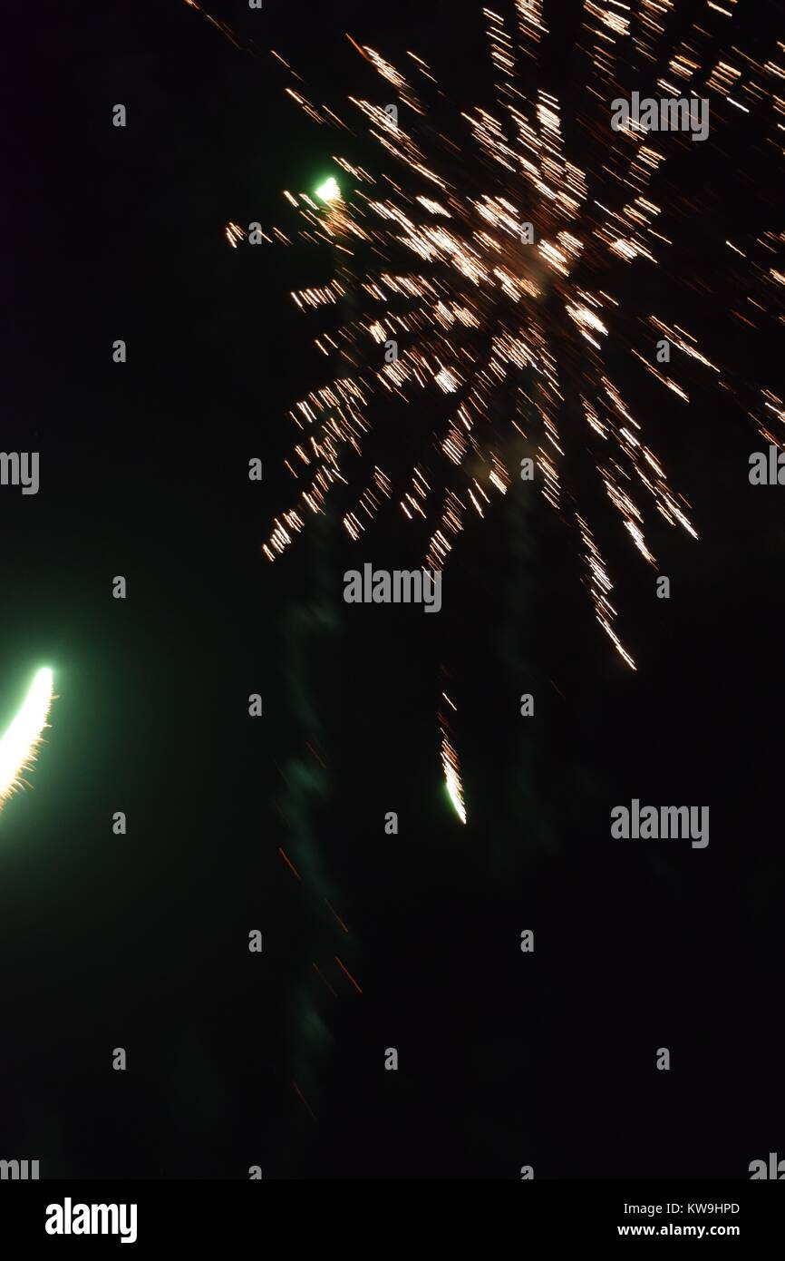 dark sky with some pyrotechnic stars Stock Photo - Alamy
