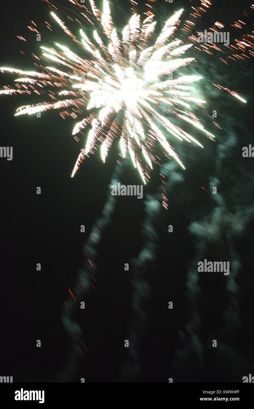 dark sky with some pyrotechnic stars Stock Photo - Alamy