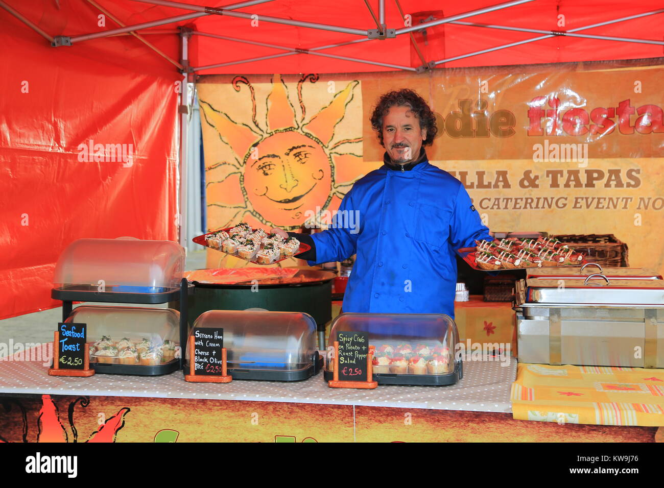 Paella at a farmers market in Tralee, Co. Kerry Stock Photo - Alamy