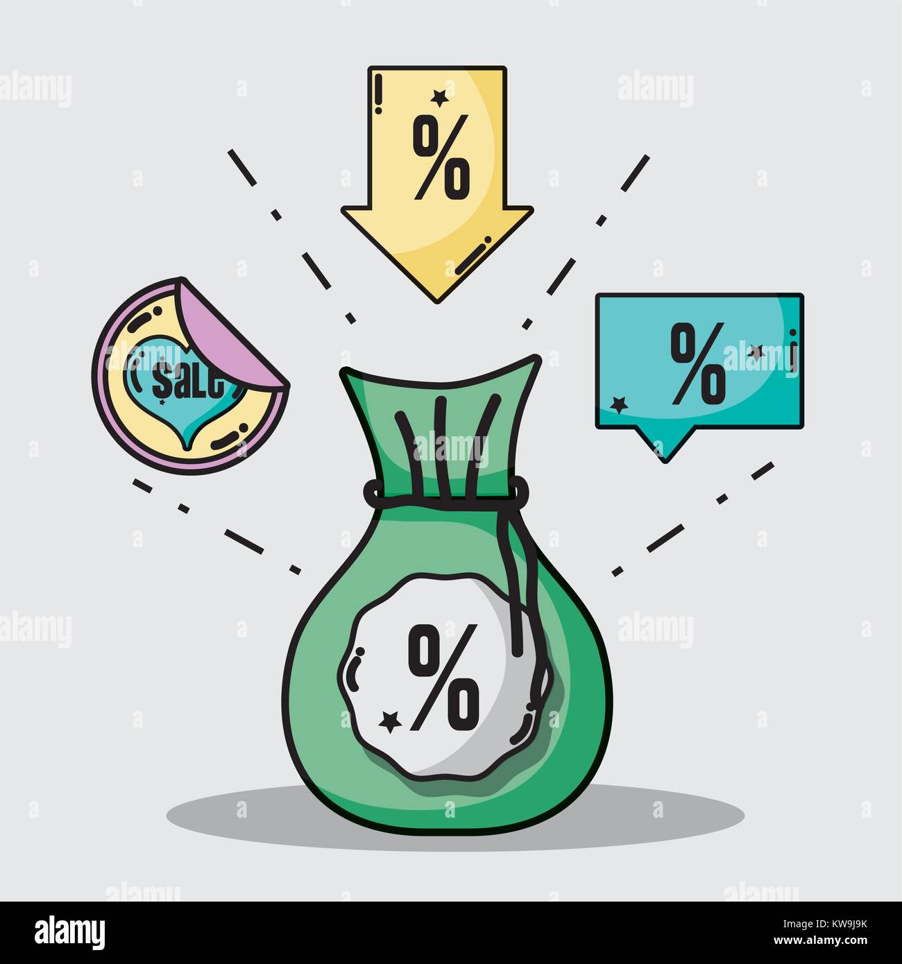 special sale price market shop vector illustration Stock Vector Image ...