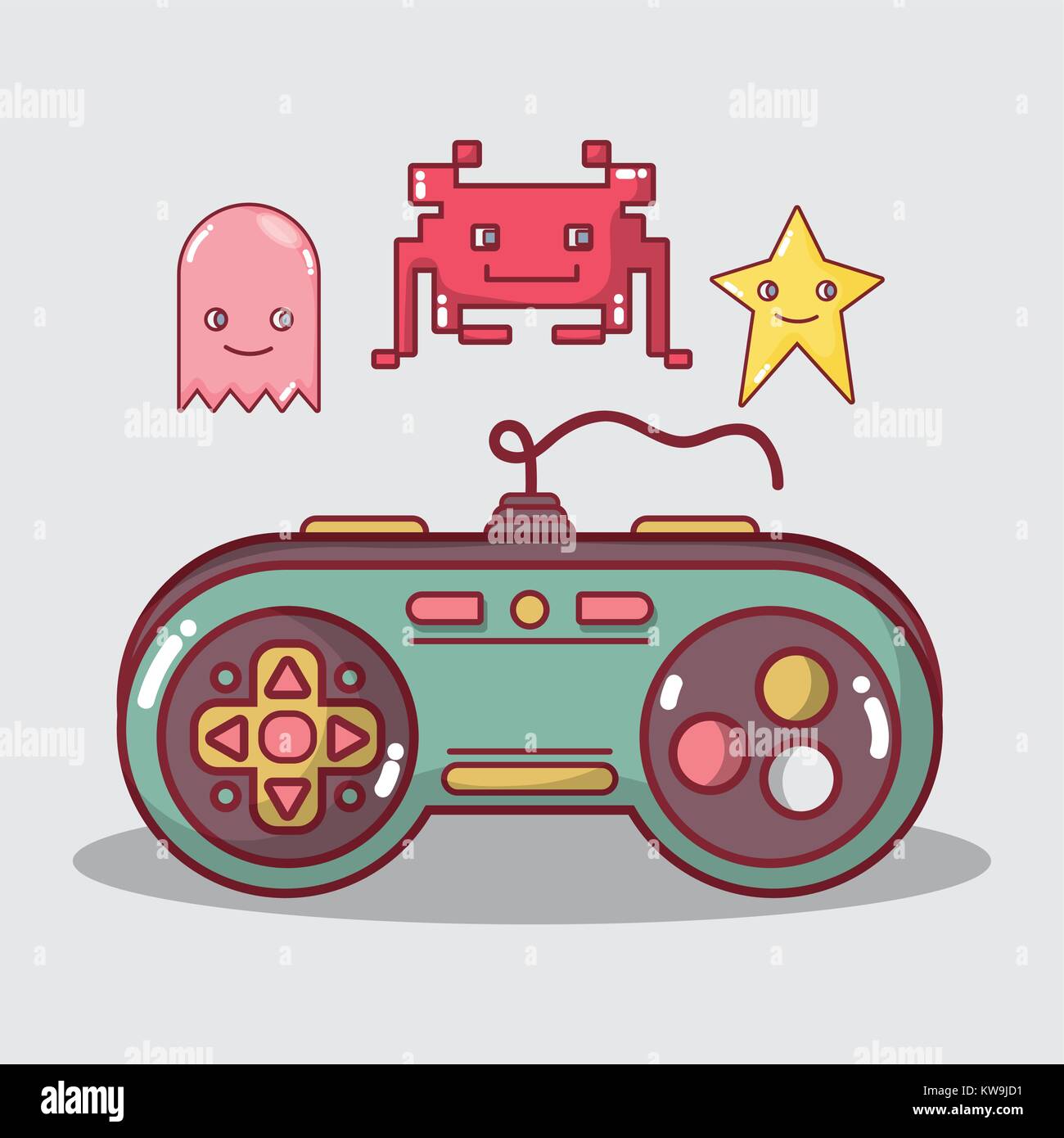 simulator videogame electronic game recreation vector illustration ...