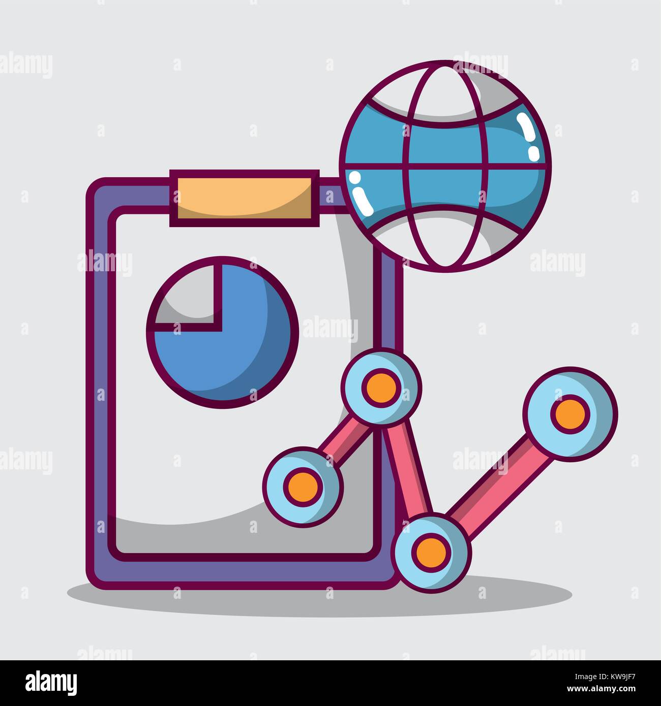 data center server network technology vector illustration Stock Vector ...