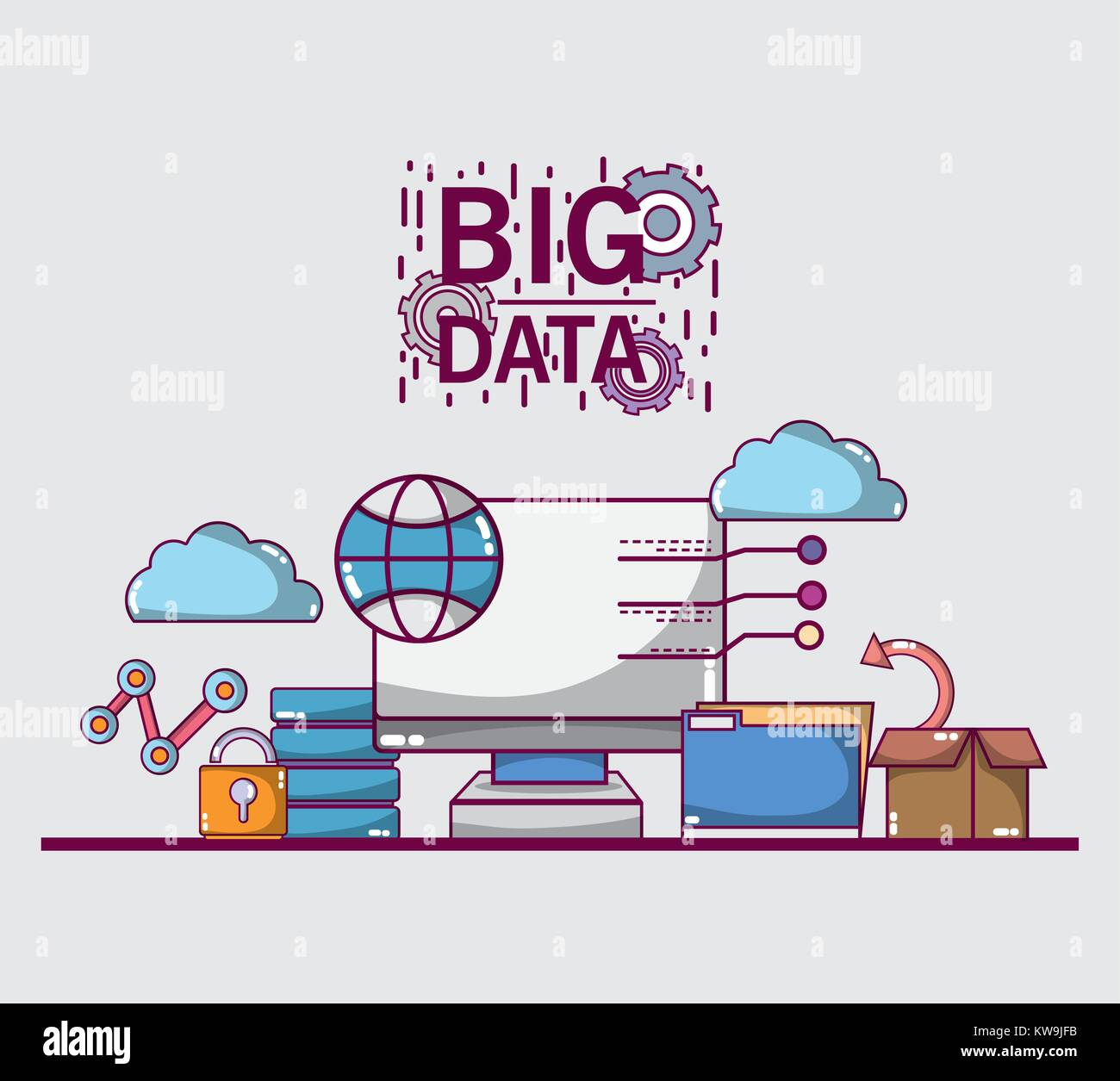 Data Server Network Center Technology Vector Illustration Stock Vector Image And Art Alamy