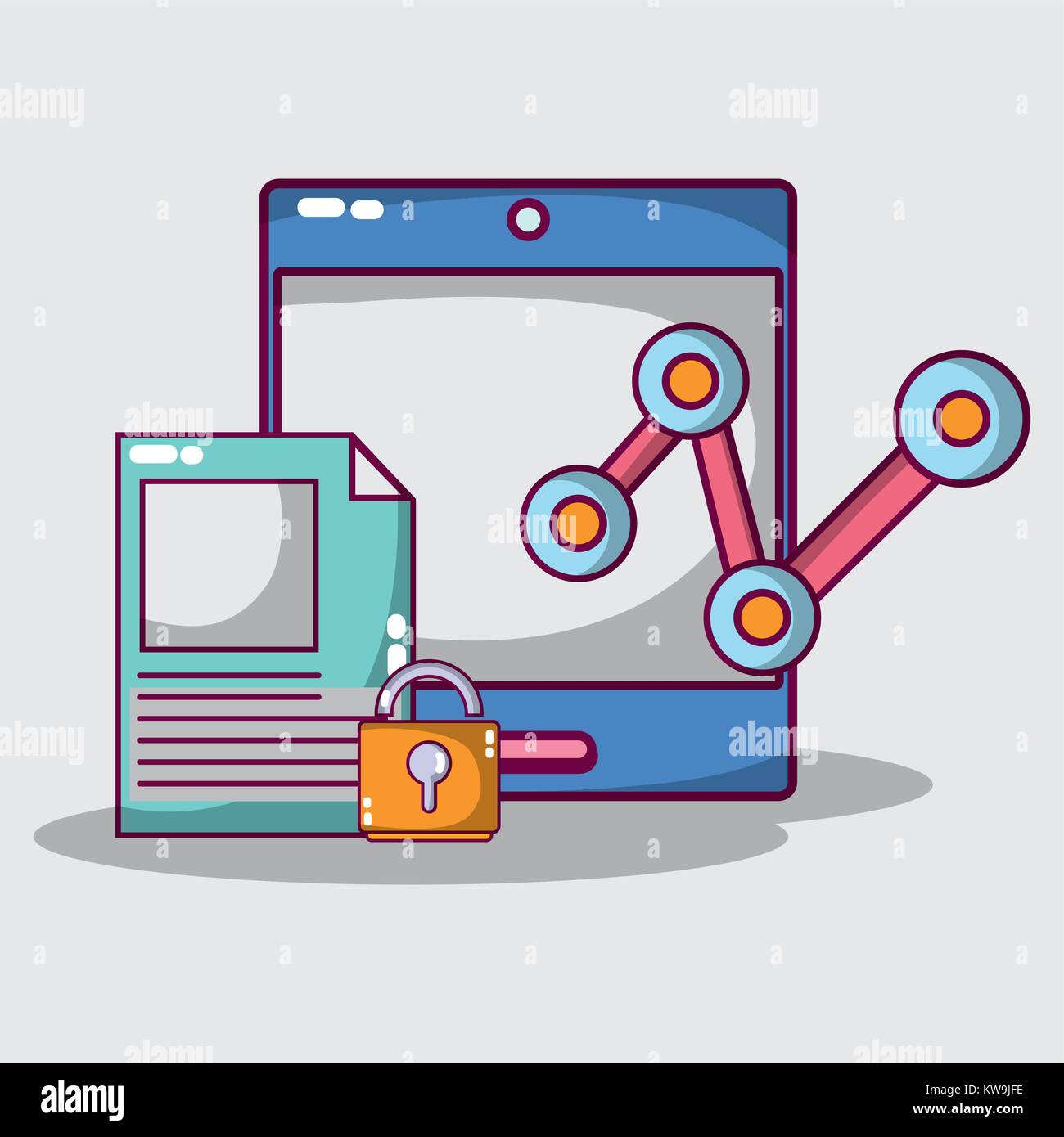 data center server network technology vector illustration Stock Vector ...