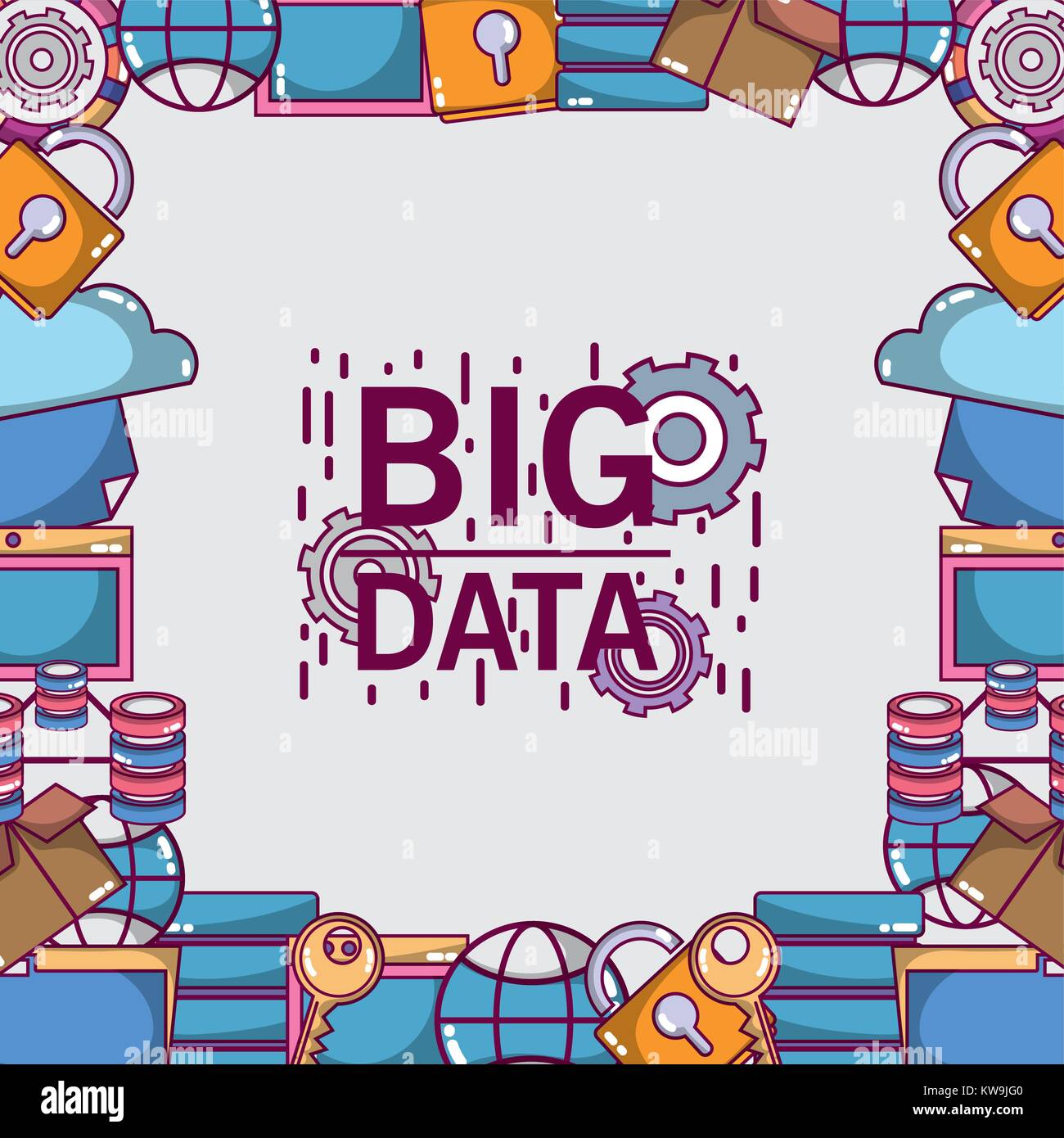 technology data center server background vector illustration Stock ...