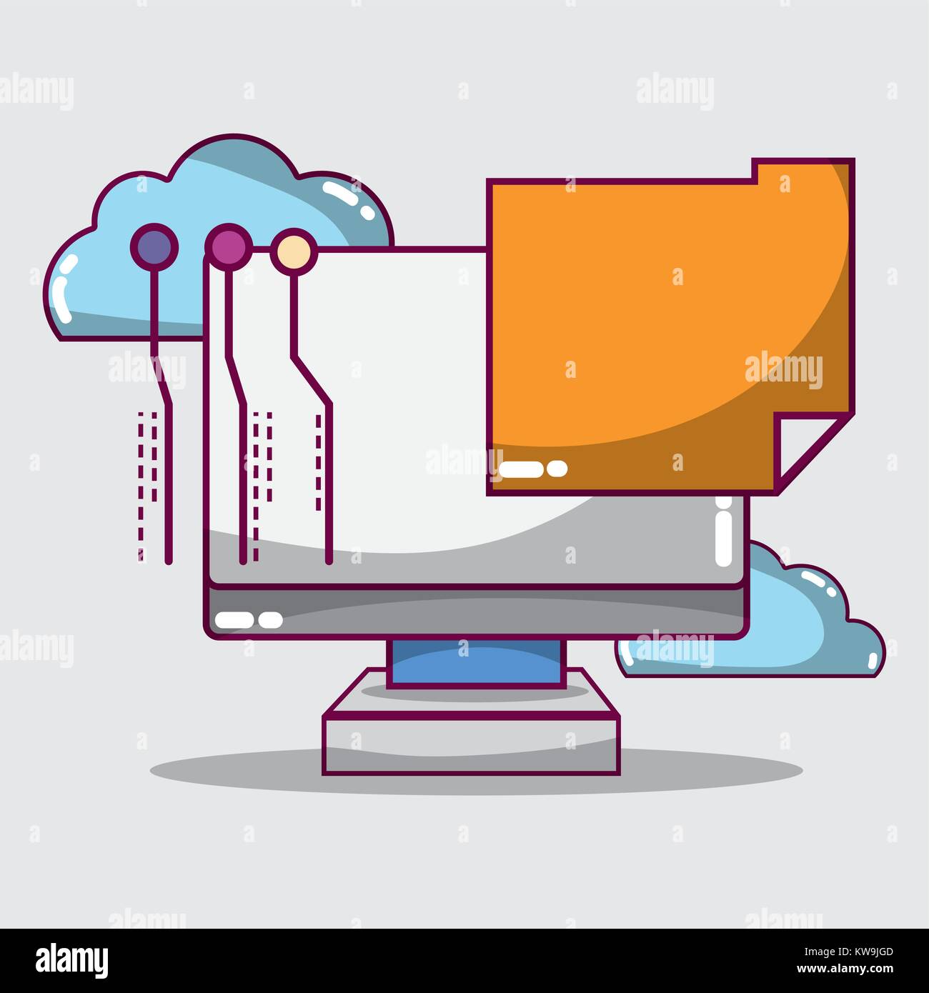 Data Center Server Network Technology Vector Illustration Stock Vector Image And Art Alamy