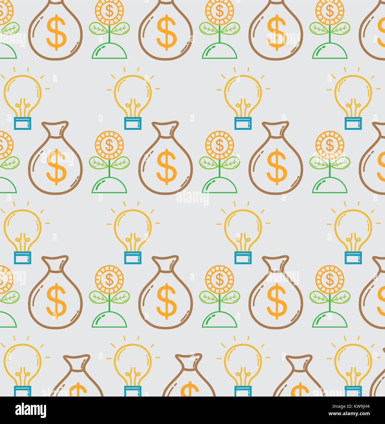 business money liner icon background vector illustration Stock Vector ...