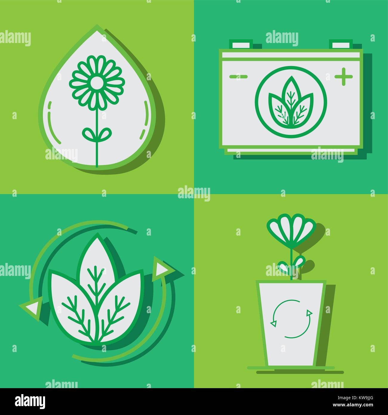environment care liner icon flat vector illustration Stock Vector Image ...