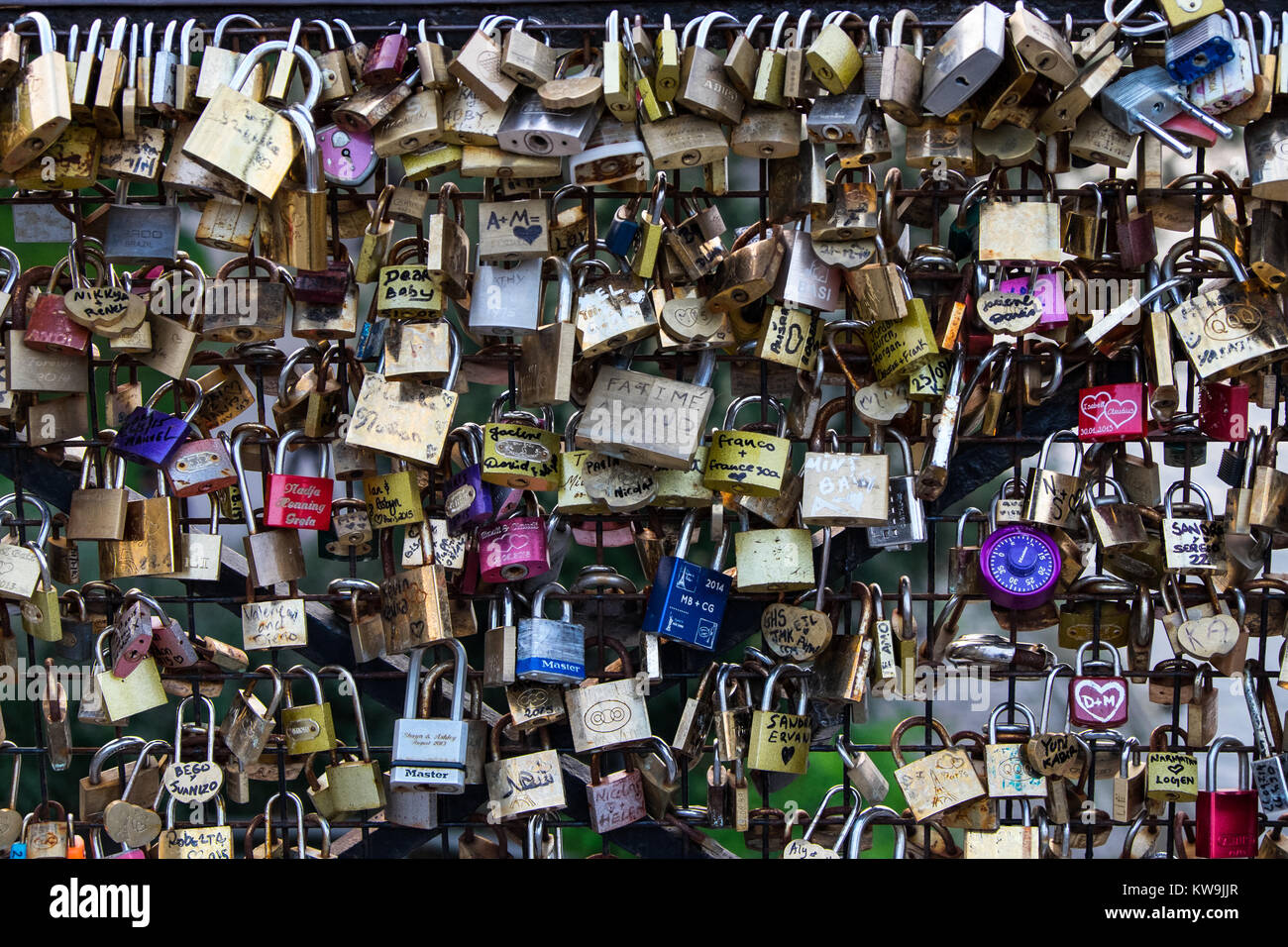 Paris locks hi-res stock photography and images - Alamy