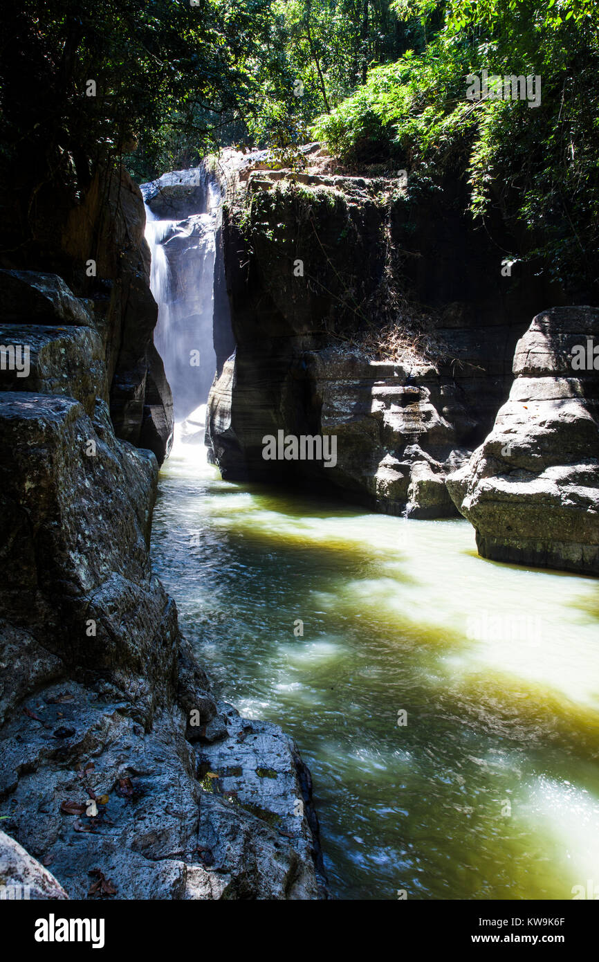 Cunca Wulang Waterfall near Labuan Bajo Flores Indonesia Stock Photo ...