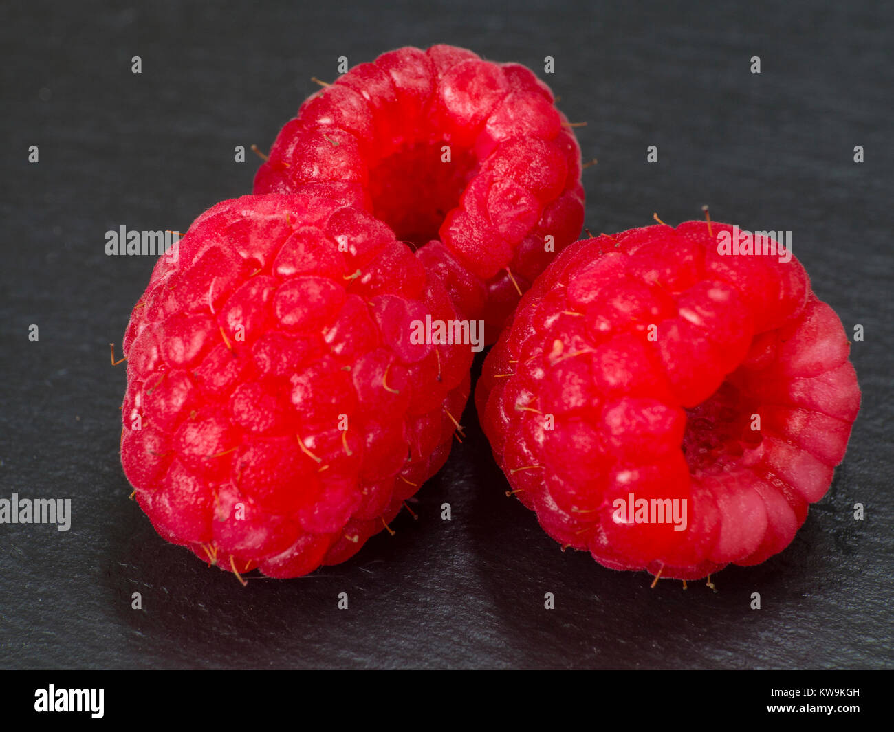 A macro photograph of some fresh raspberries Stock Photo - Alamy