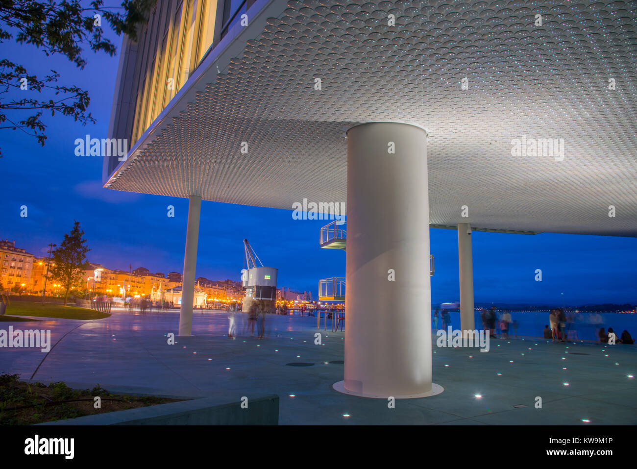 Botin Center, night view. Santander, Spain Stock Photo - Alamy