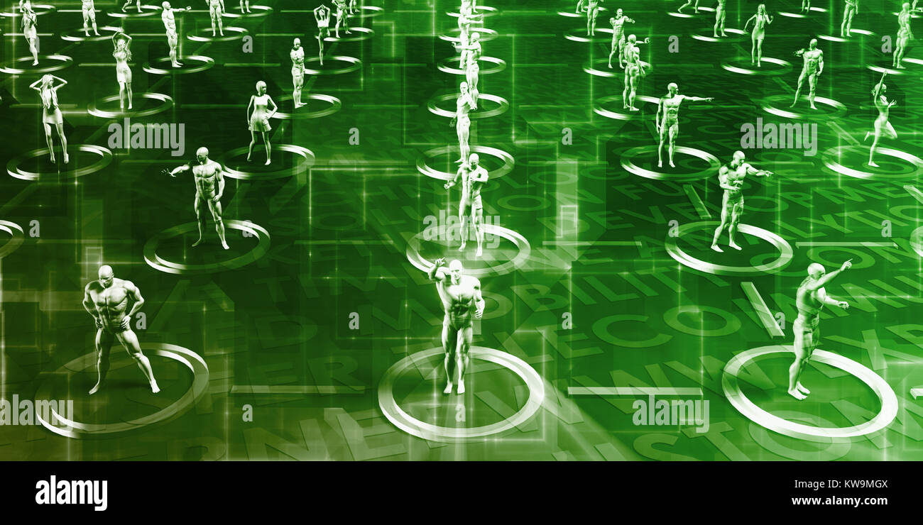 Internet Technology and a Global Network System Art Stock Photo - Alamy