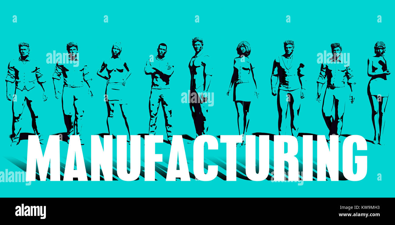 Manufacturing Focus with Business People United Art Stock Photo - Alamy