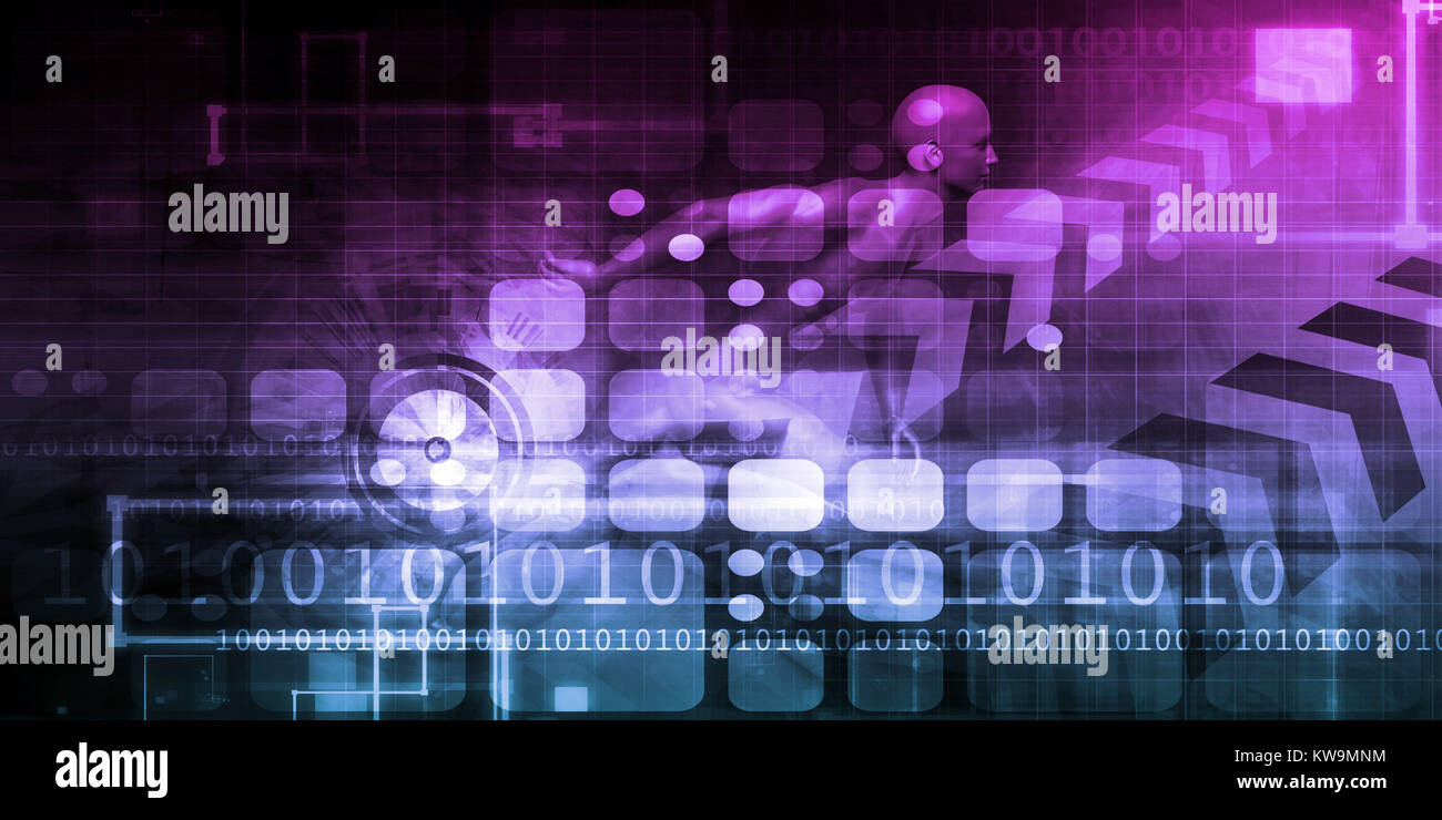 Digital Entertainment and Streaming Broadcast Technology Art Stock ...