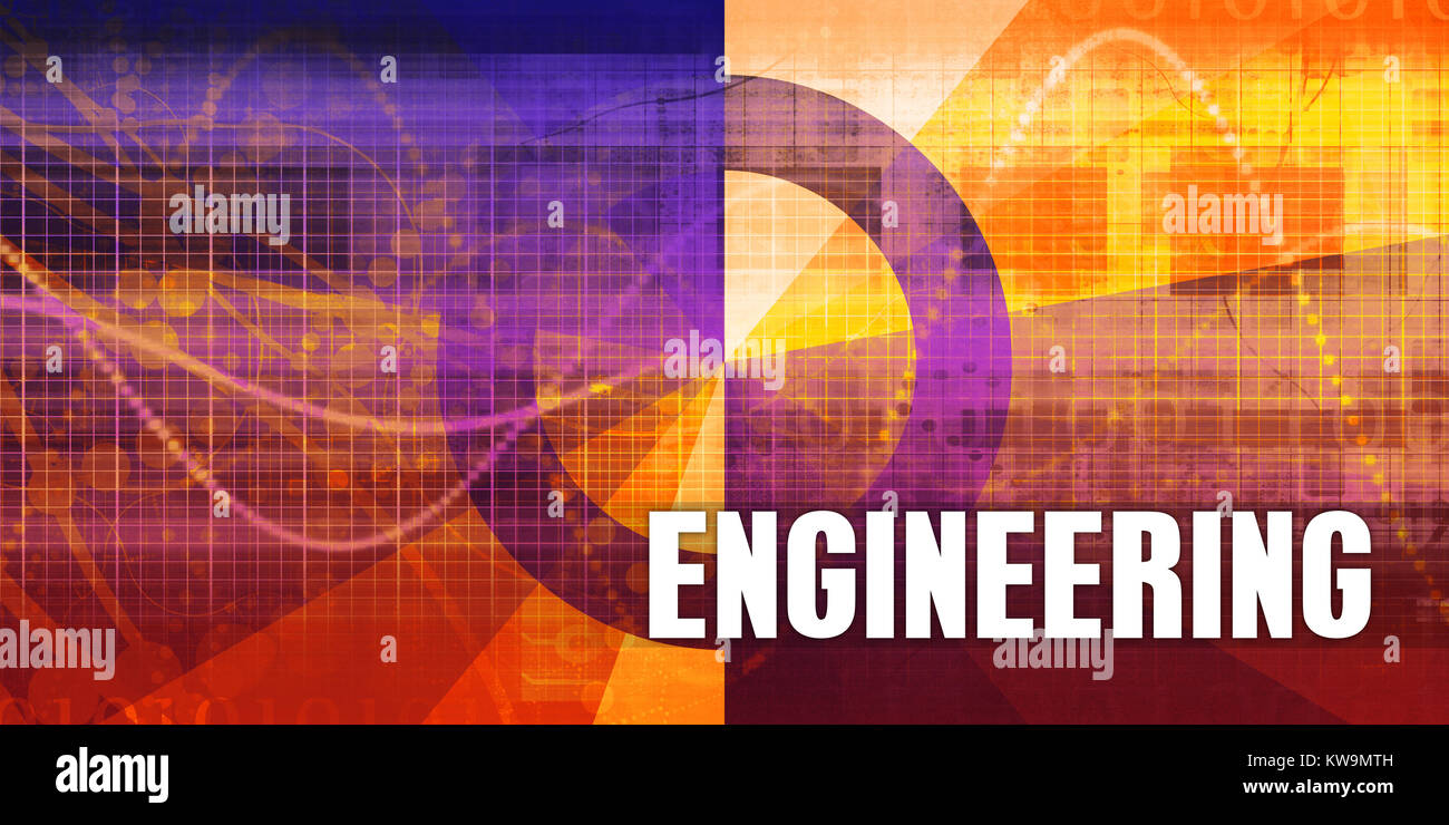Engineering Focus Concept on a Futuristic Abstract Background Stock ...