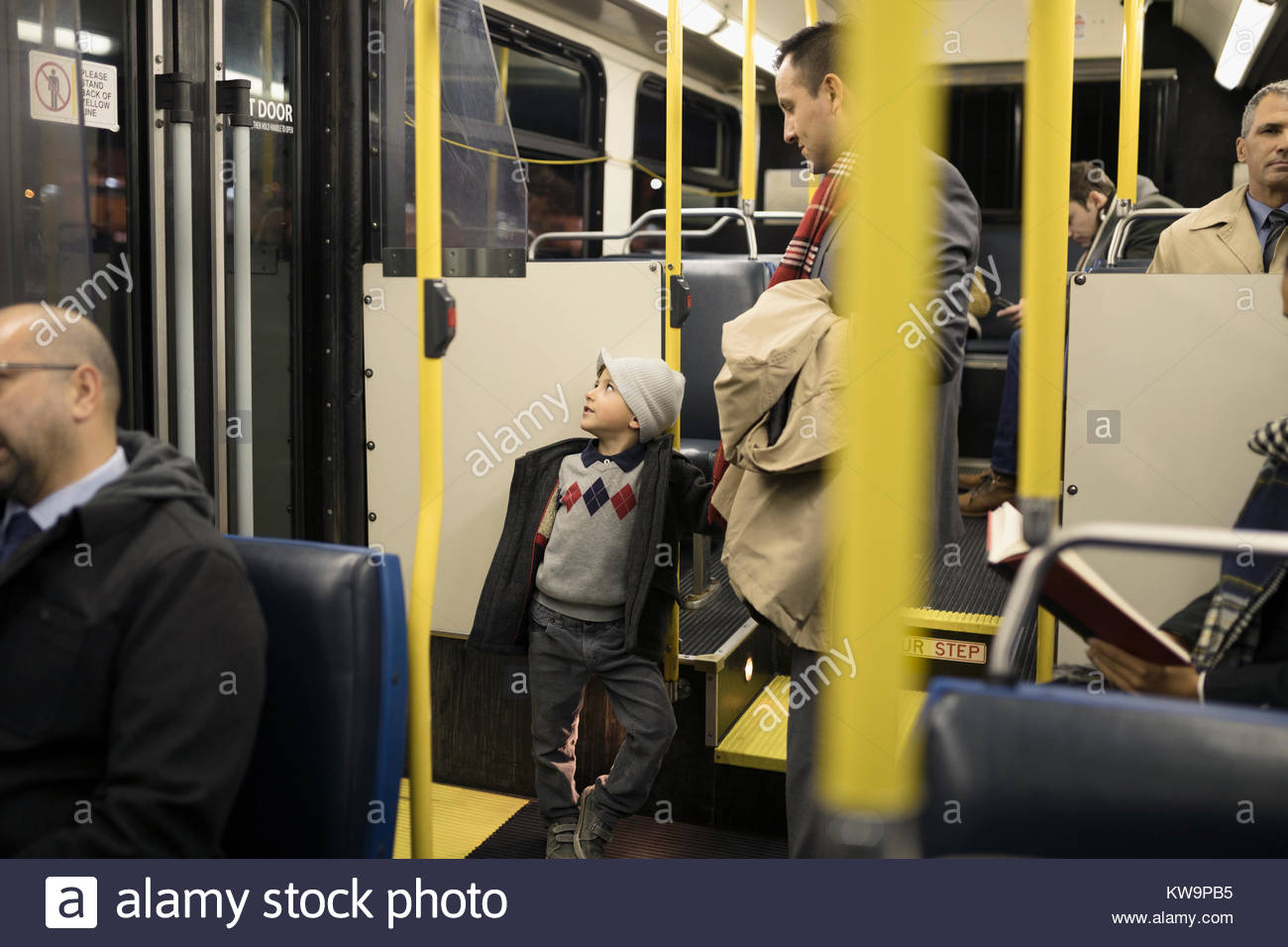 Man Standing Riding Bus High Resolution Stock Photography and Images ...