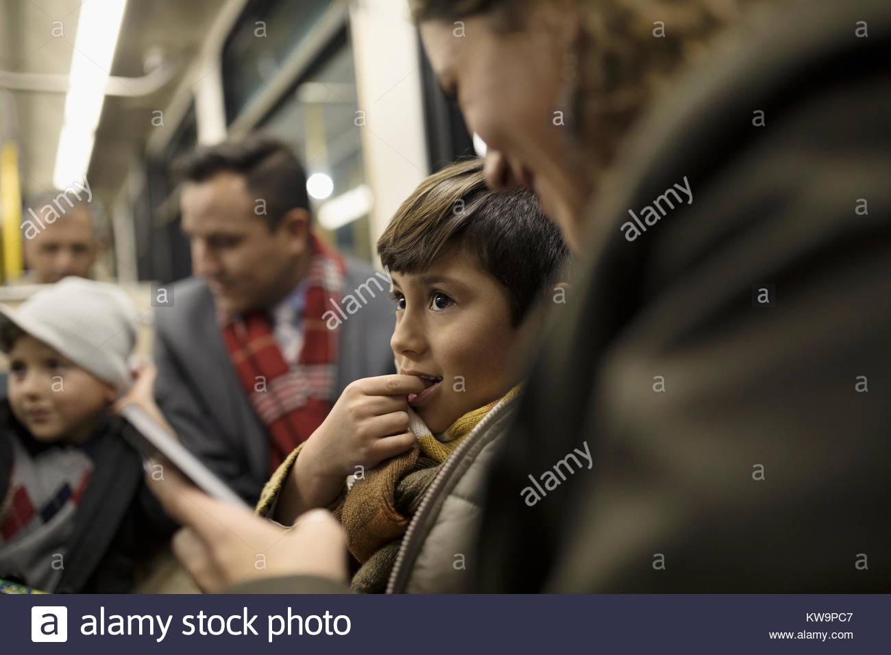 Children riding on shoulders hi-res stock photography and images - Alamy