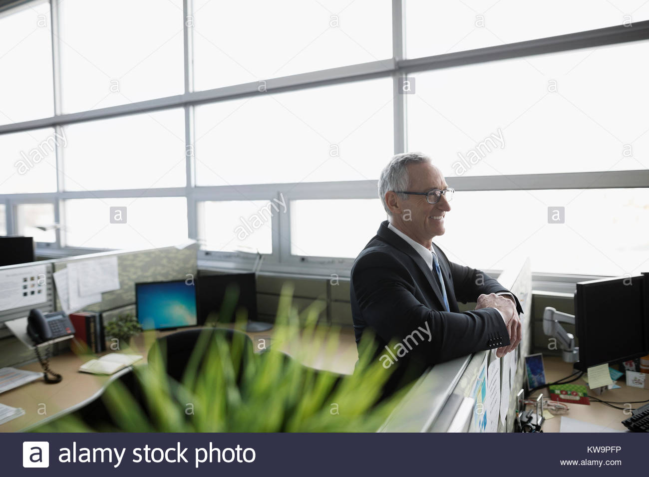 Businessman mature watching hi-res stock photography and images - Alamy