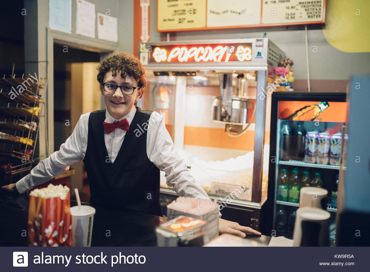 Caucasian boy looking up smiling hi-res stock photography and images ...