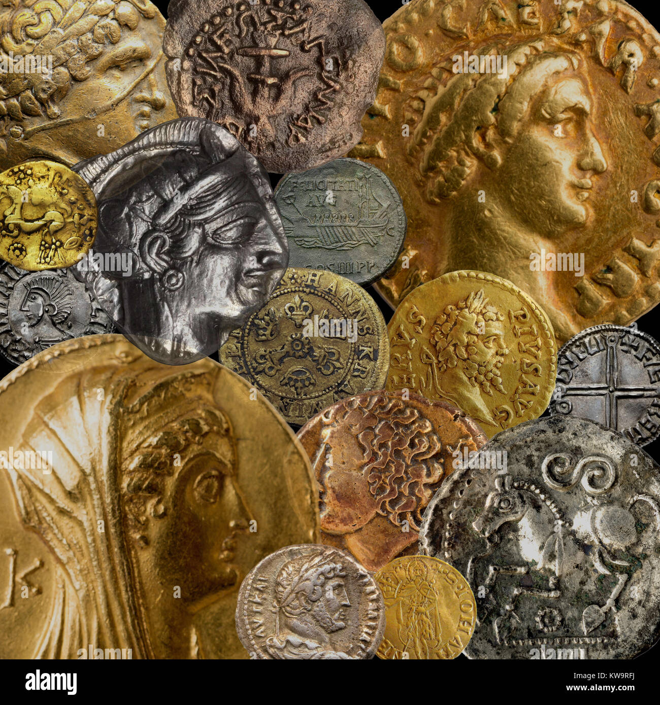Greek coins hi-res stock photography and images - Alamy