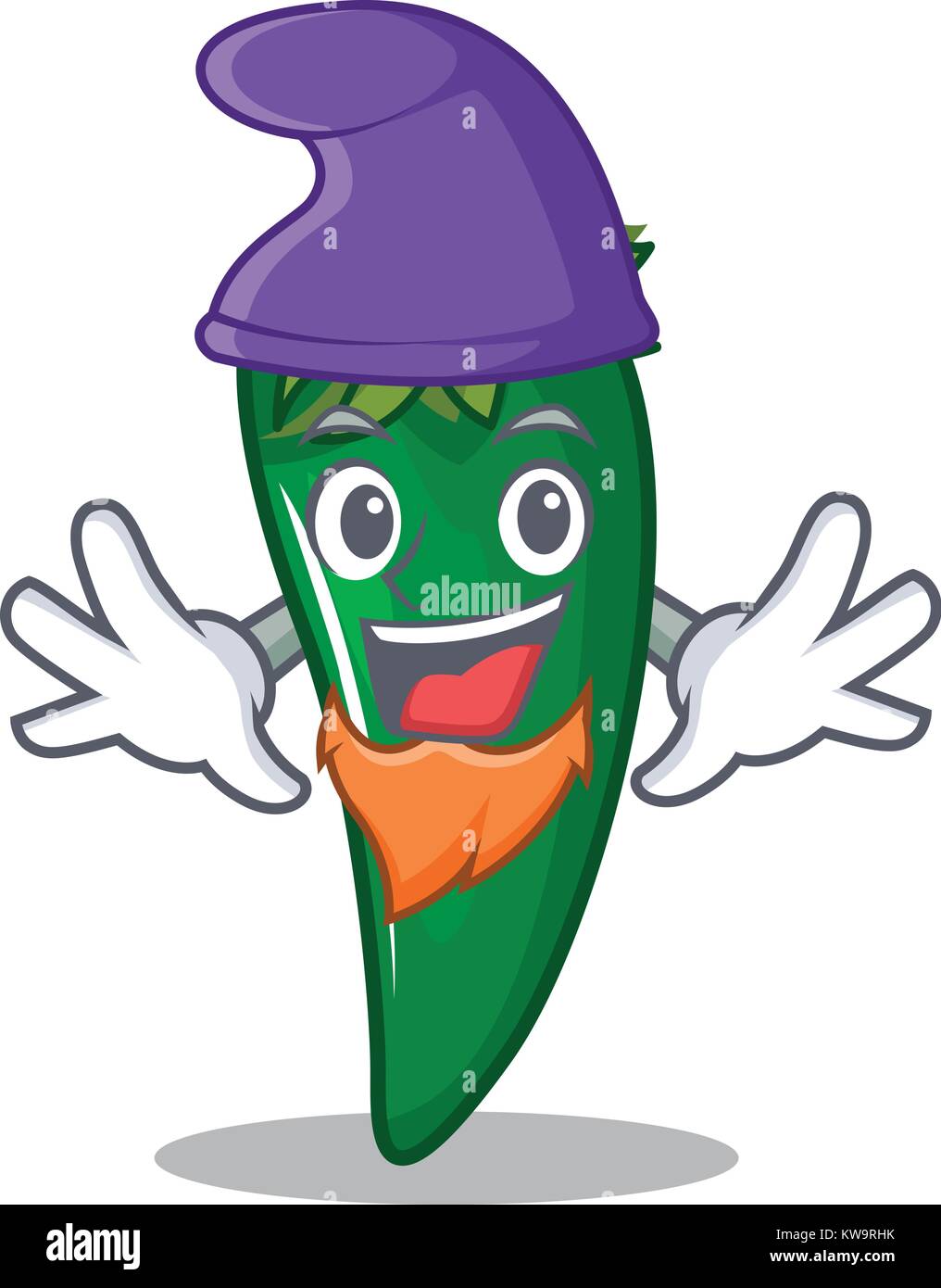Elf green chili character cartoon Stock Vector Image & Art - Alamy
