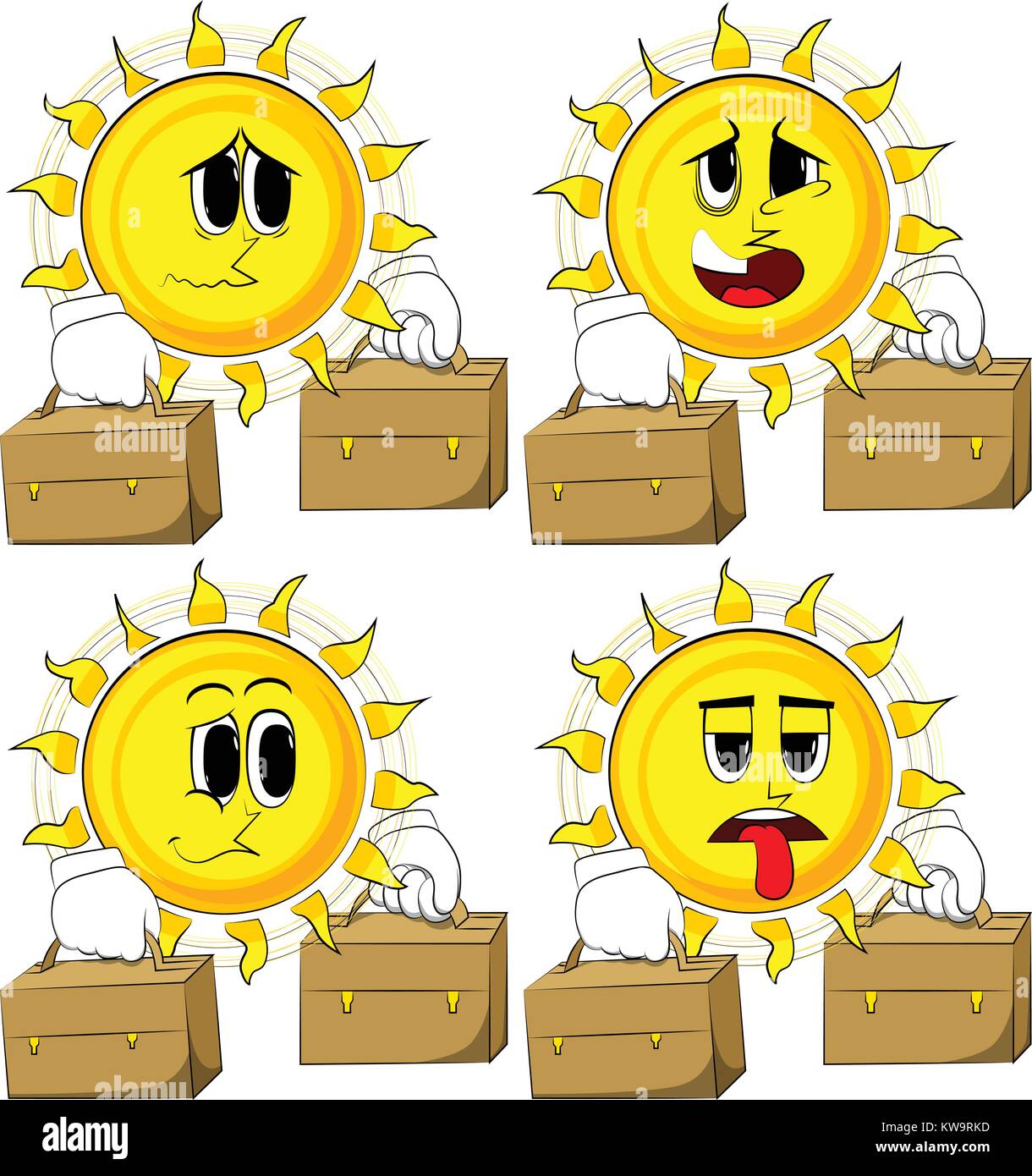 Sad Sun Clip Art