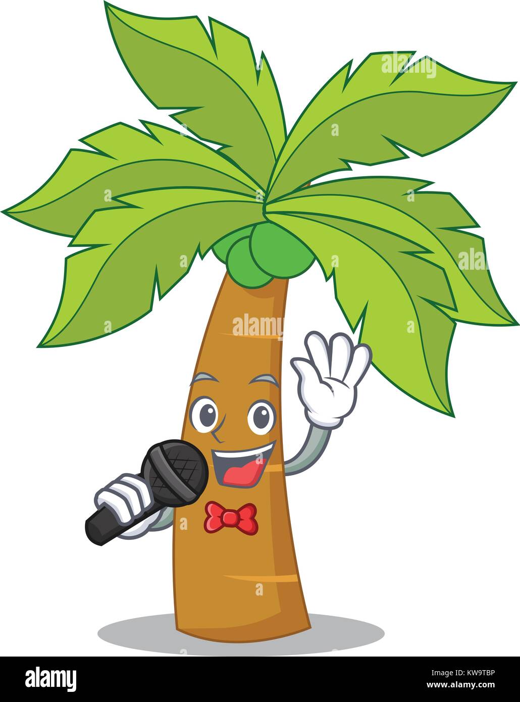 Singing palm tree character cartoon Stock Vector Image & Art - Alamy