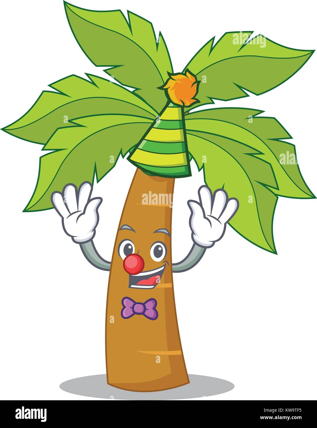 Clown palm tree character cartoon Stock Vector Image & Art - Alamy