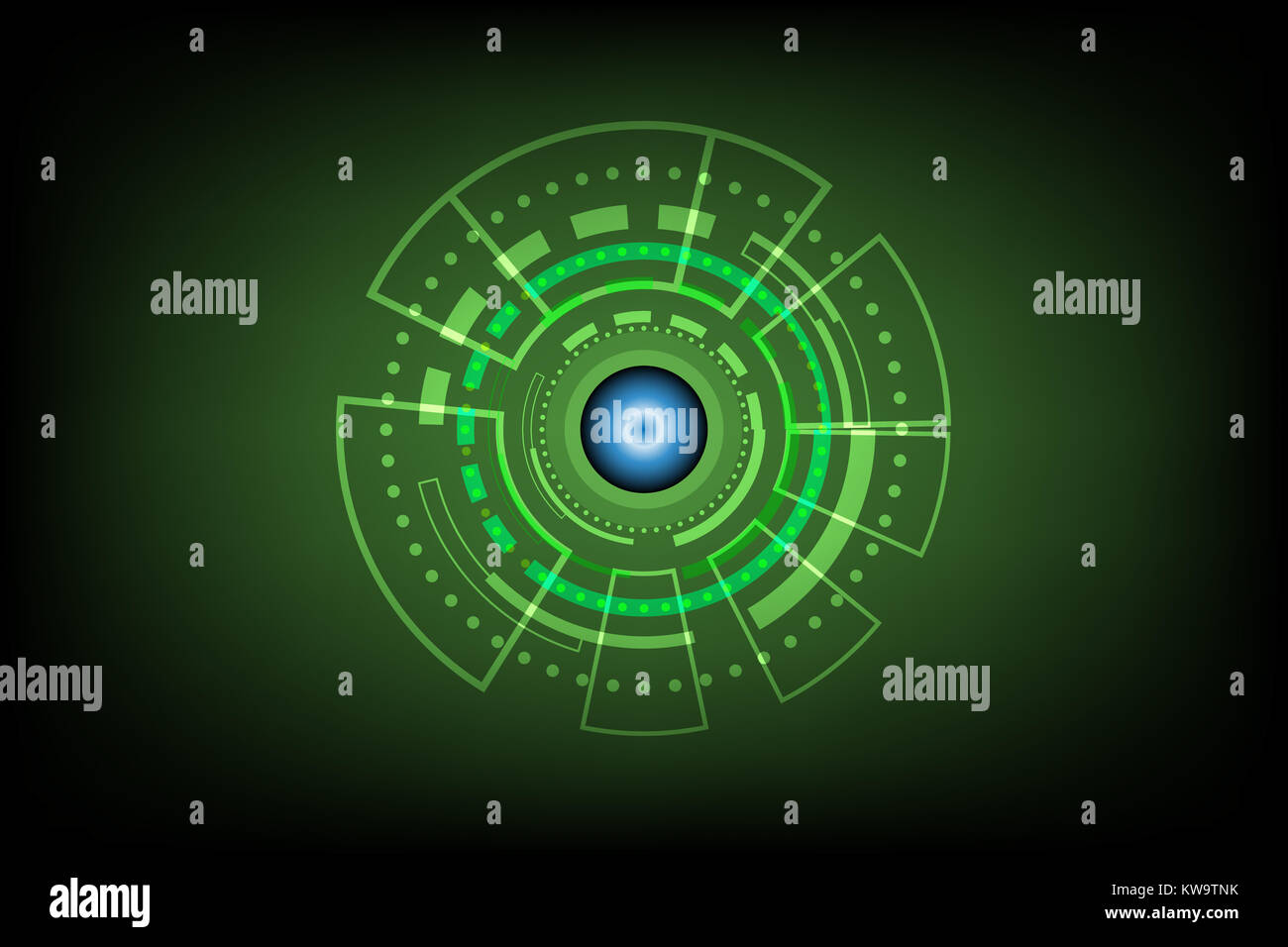 abstract future circle technology concept background vector ...