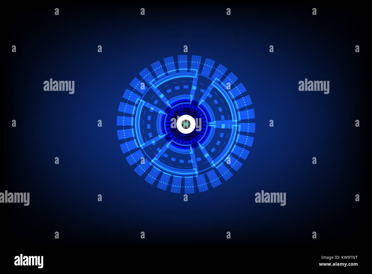 abstract future circle technology concept background vector ...