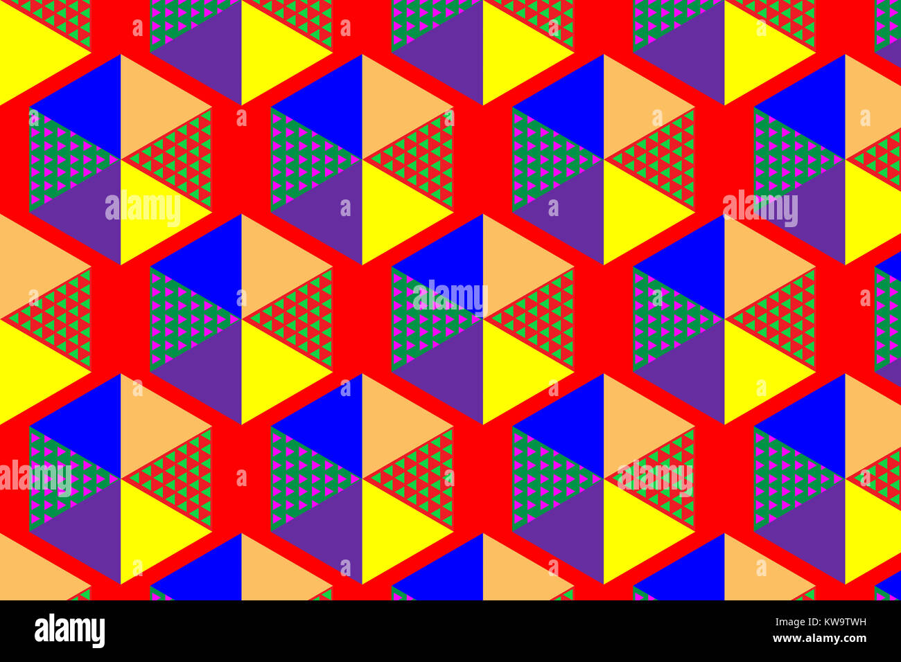 geometric hexagon color patterns texture design background. vector ...