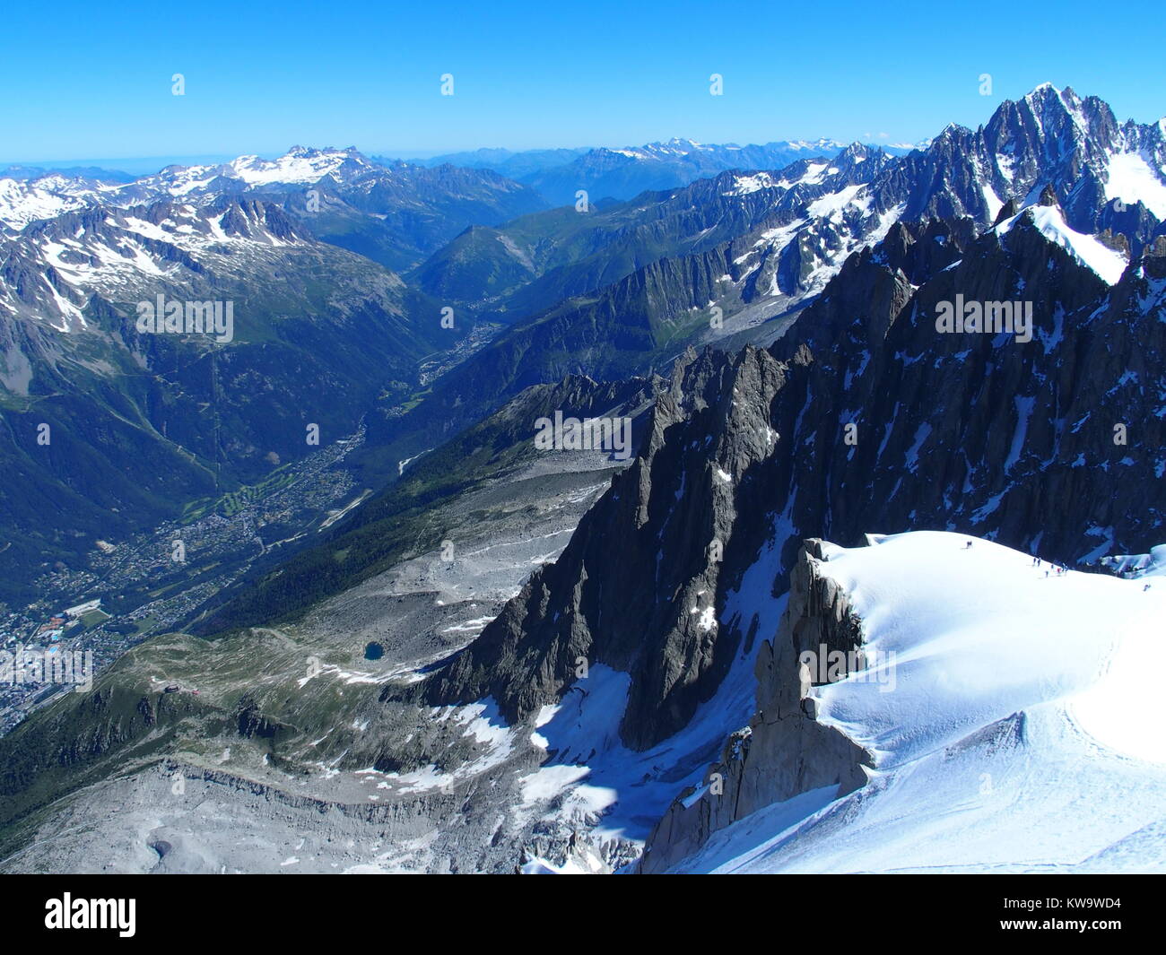 Alpine mountains range landscape in beauty French, Italian and Swiss ...