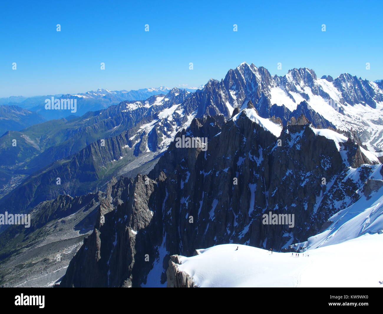 Alpine mountains range landscape in beauty French, Italian and Swiss ...