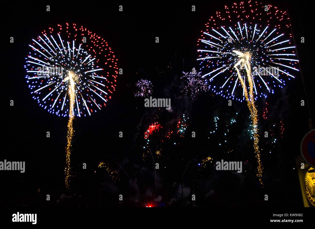 Fireworks show in Prague Stock Photo - Alamy