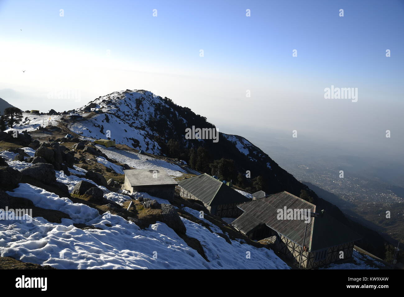 Triund in winter hi-res stock photography and images - Alamy