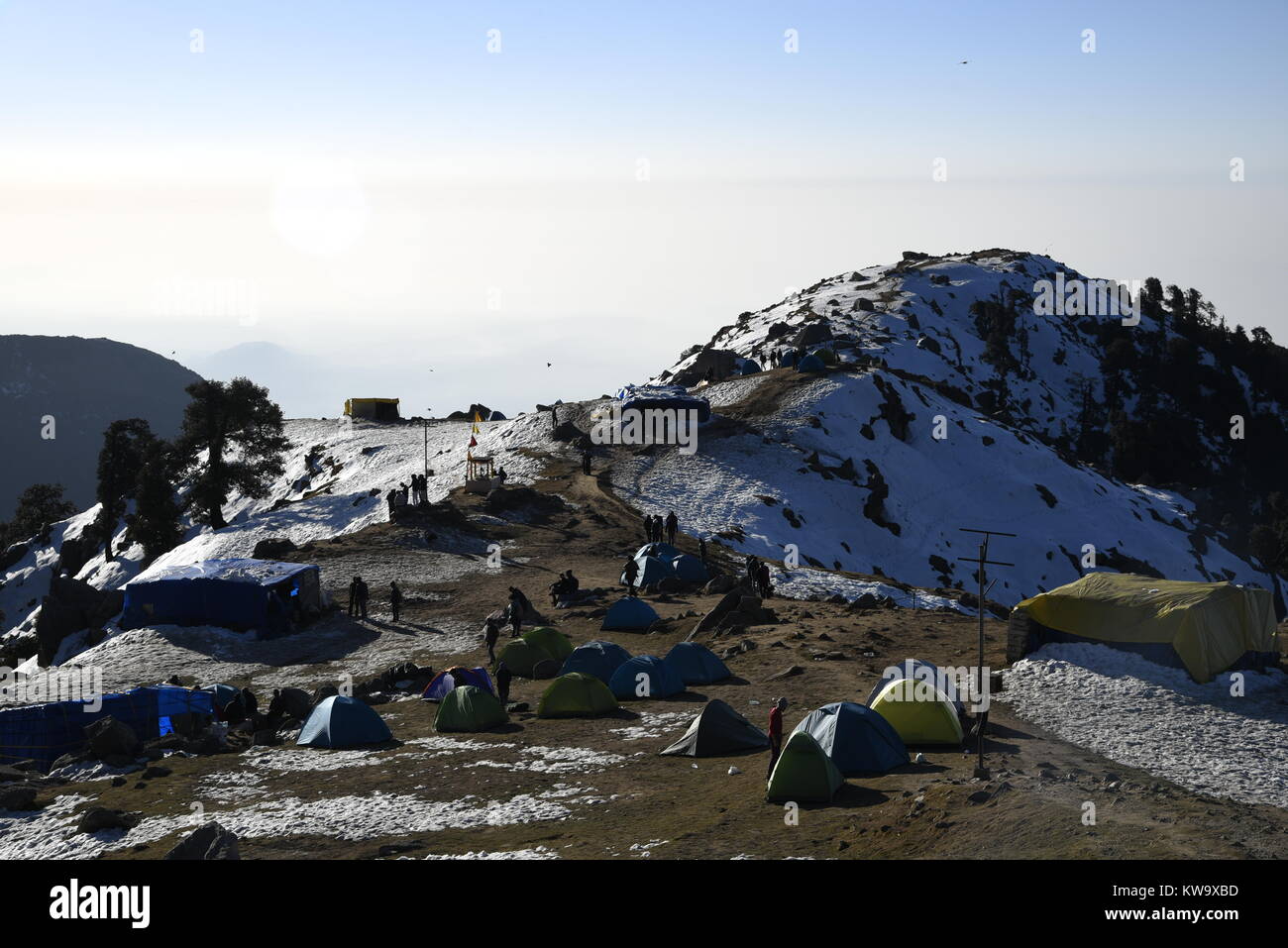Triund trek hi-res stock photography and images - Alamy